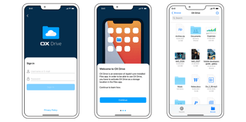 New version of OX Drive app for Apple iOS available